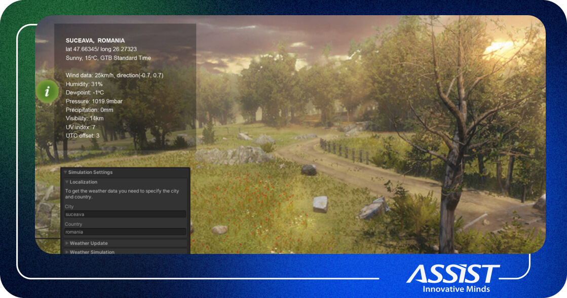 Real-Time Weather Plugin now available | ASSIST Software